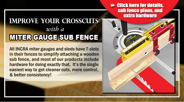 Get Cleaner Crosscuts plus INCRA Saw Fences on Sale