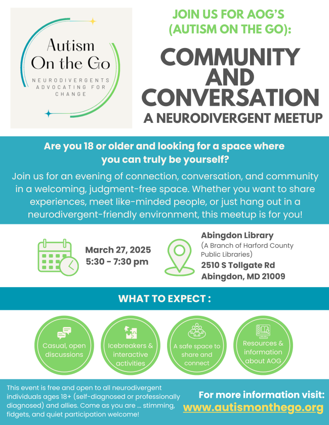 AOG's Autistic Adult Virtual Meeting - Tonight - 9pm General Group