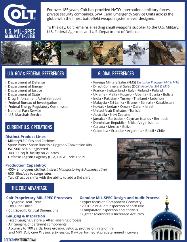 Colt Law Enforcement Armorer Program Update