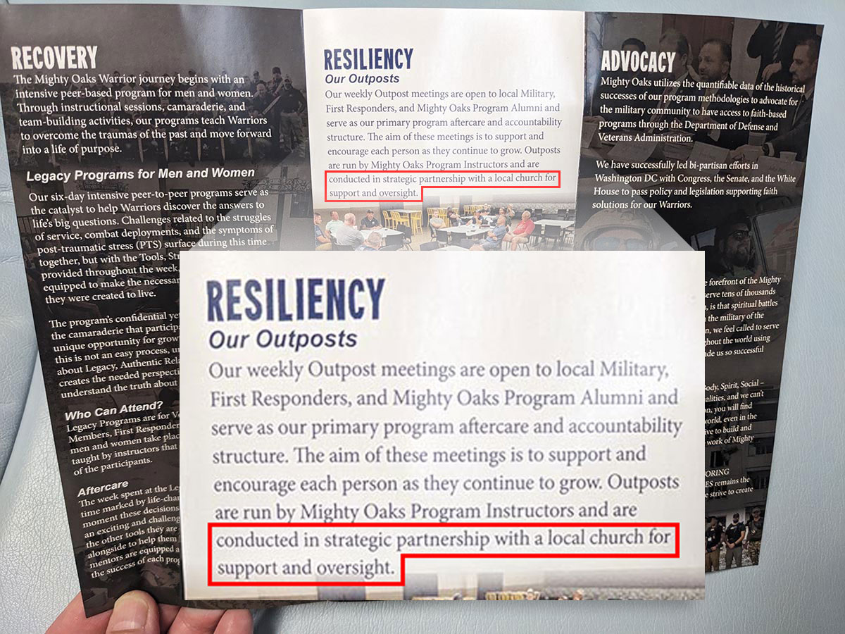 Bold MRFF Volunteer/VA Employee is a Lodestar for Resistance by Trashing Christian Nationalist ...