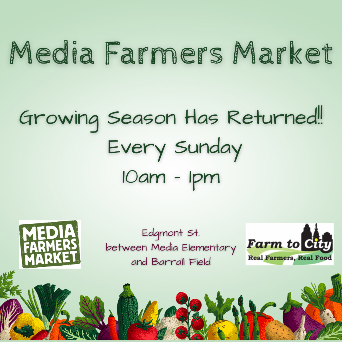 TODAY AT 10AM: Shop the Media Farmers Market