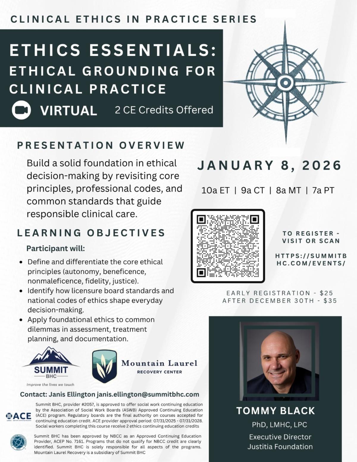 Ethics Essentials: Ethical Grounding For Clinical Practice