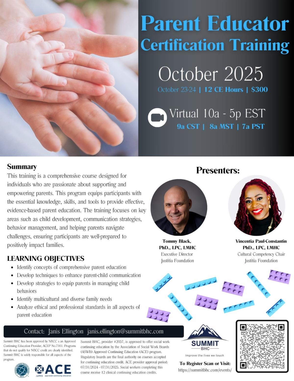 Parent Educator Certification Training