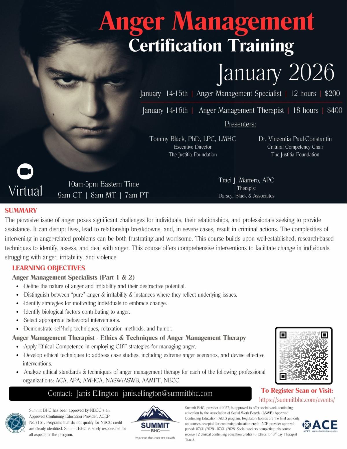 Anger Management Certification Training