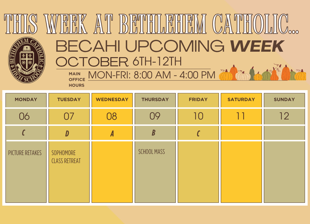 Becahi Weekly Newsletter- October 5, 2025