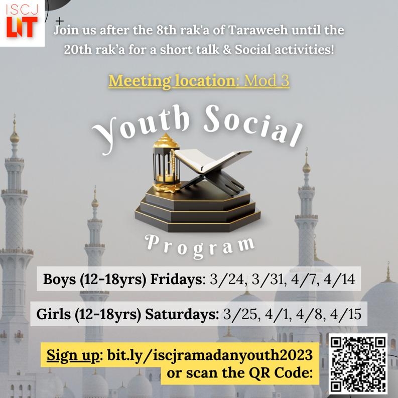 Ramadan Mubarak 🌙 Official ISCJ Ramadan 1444/2023 Information