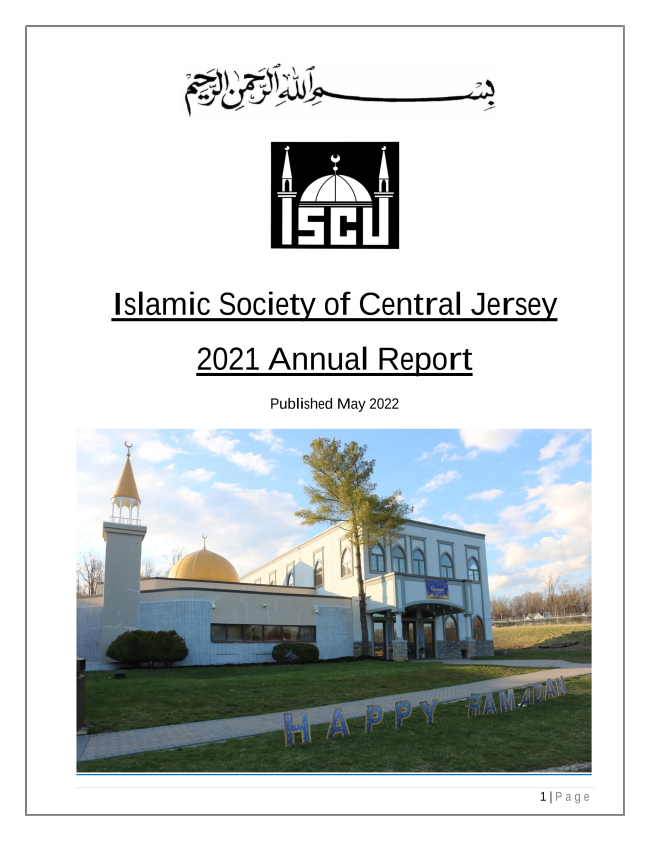 ISCJ Annual Report and AGBM Details Sunday May 22