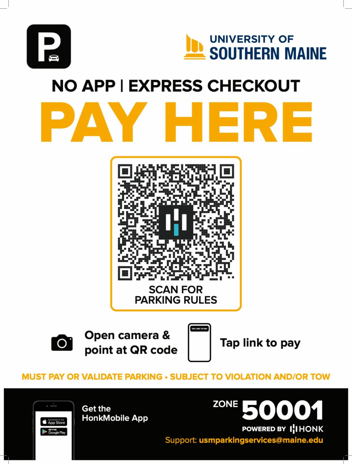 University of Southern Maine New Parking System Launch Update