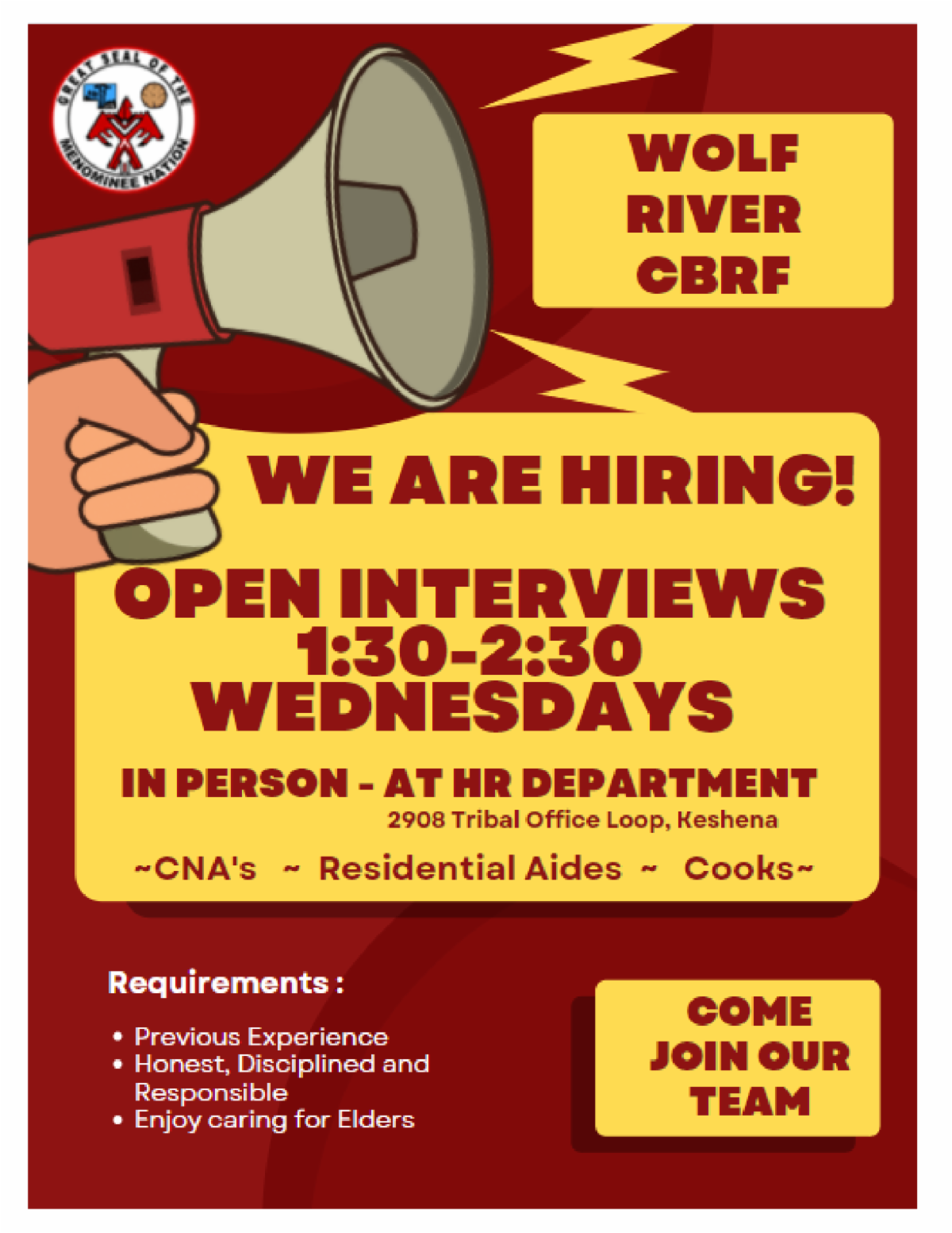 Reminder: Posoh Friend, here's the latest Menominee Nation e-News ...