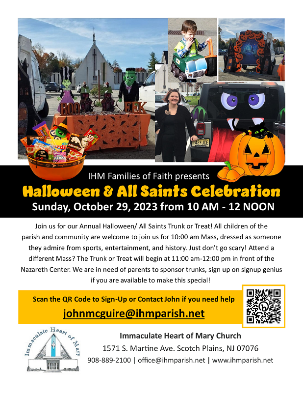 Update: Mass and Trunk or Treat @IHM!