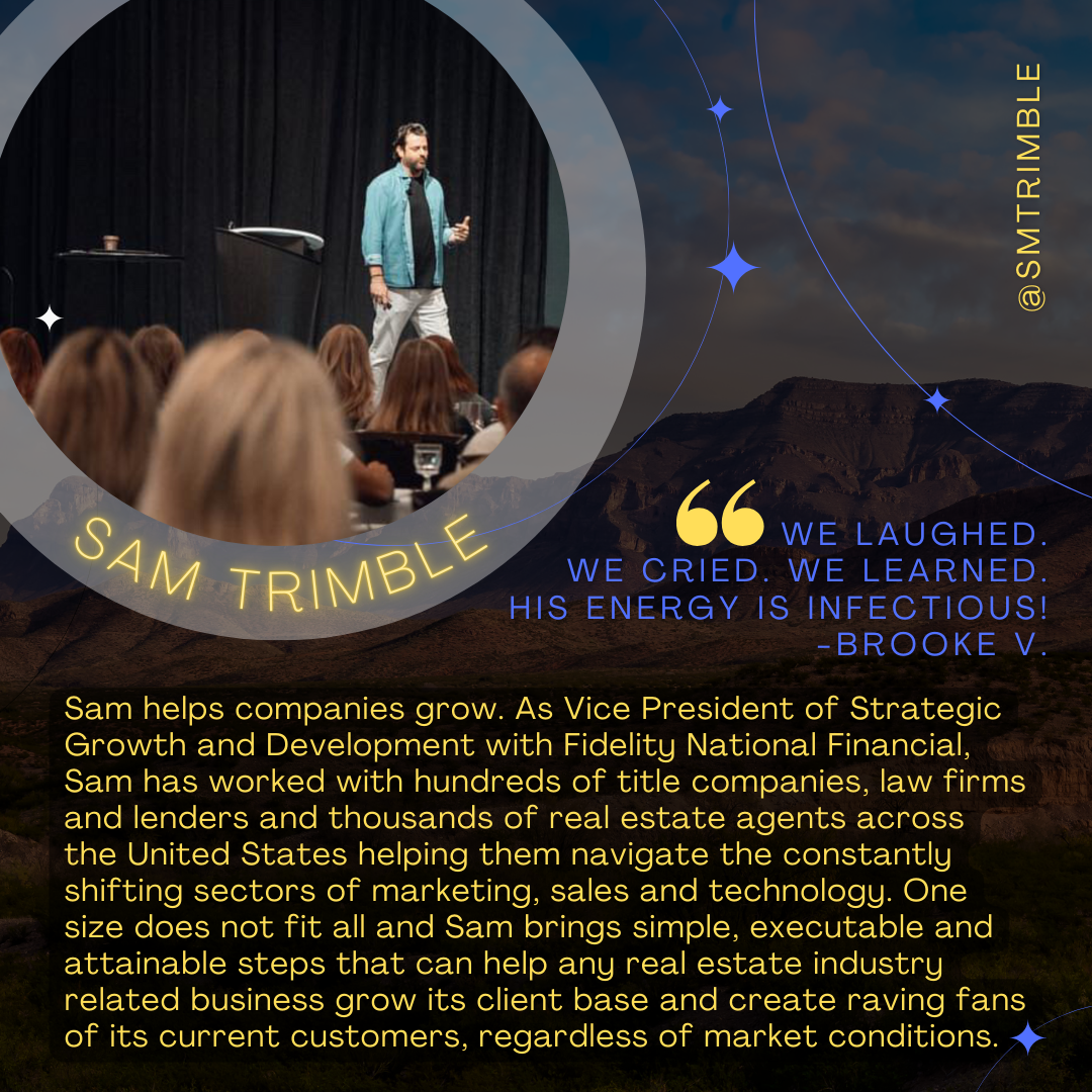 Sam Trimble AI for Real Estate Professionals Event!