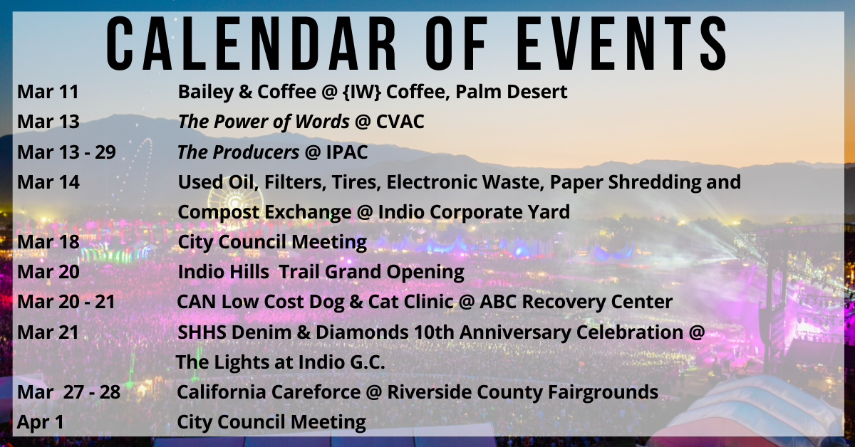 The Latest Indio News For You