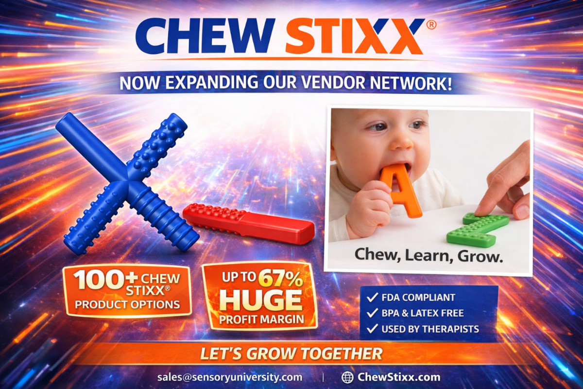 Best Sensory Oral Chew Available. 5 New vendor slots left for 2026.