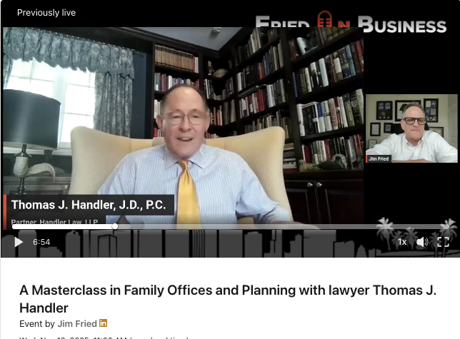 The latest news and insights from Handler Law, LLP