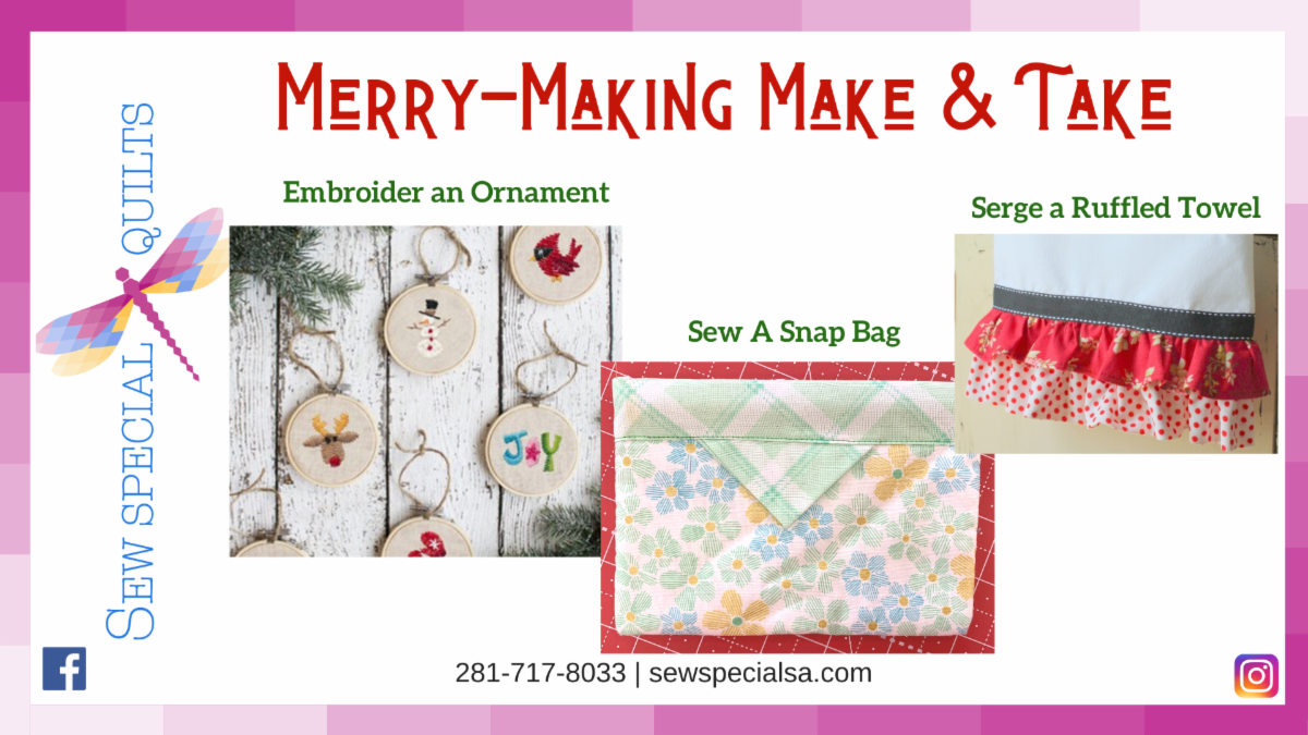 Charity Sew Day & Make & Take Event