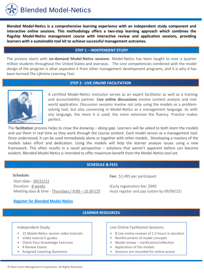 Introducing Blended Model-Netics