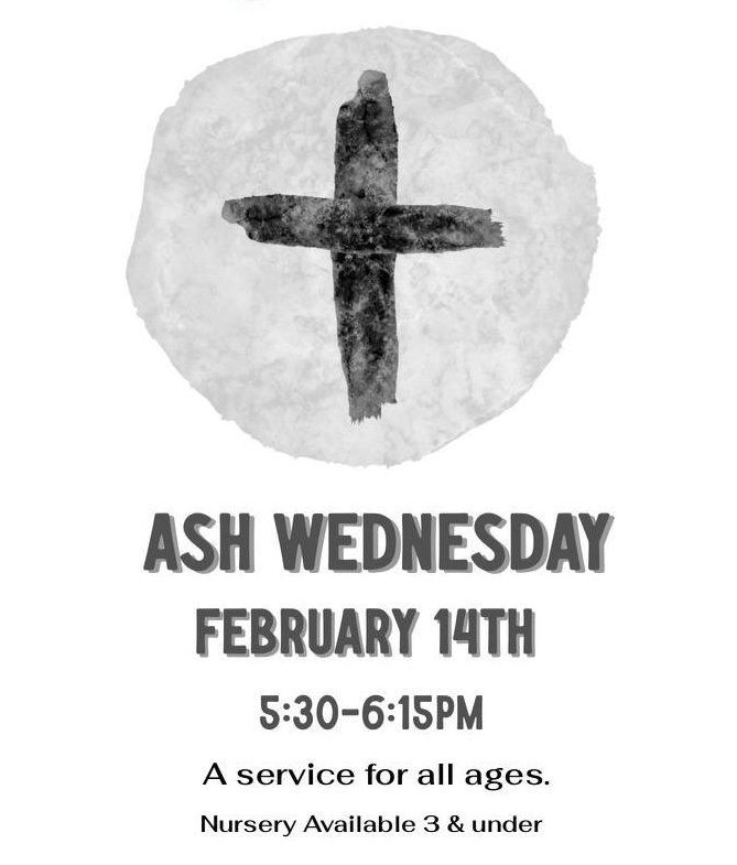 Ash Wednesday Service Reminder