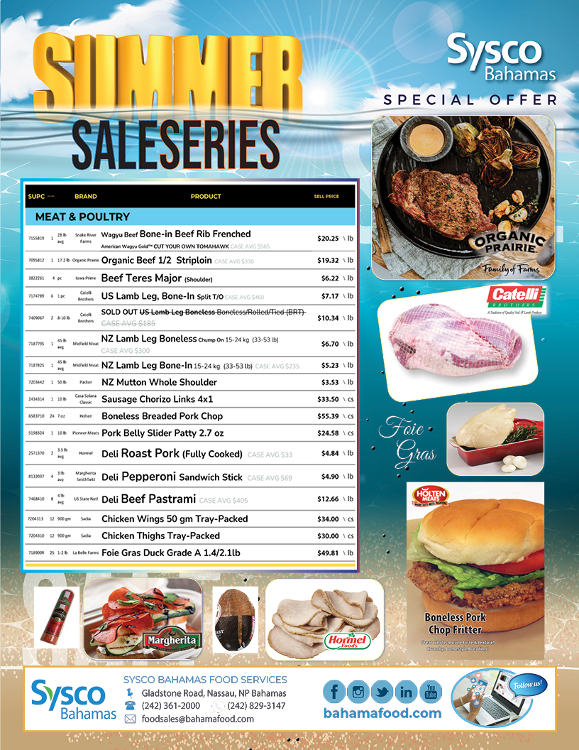 Summer Sale Series at Sysco Bahamas