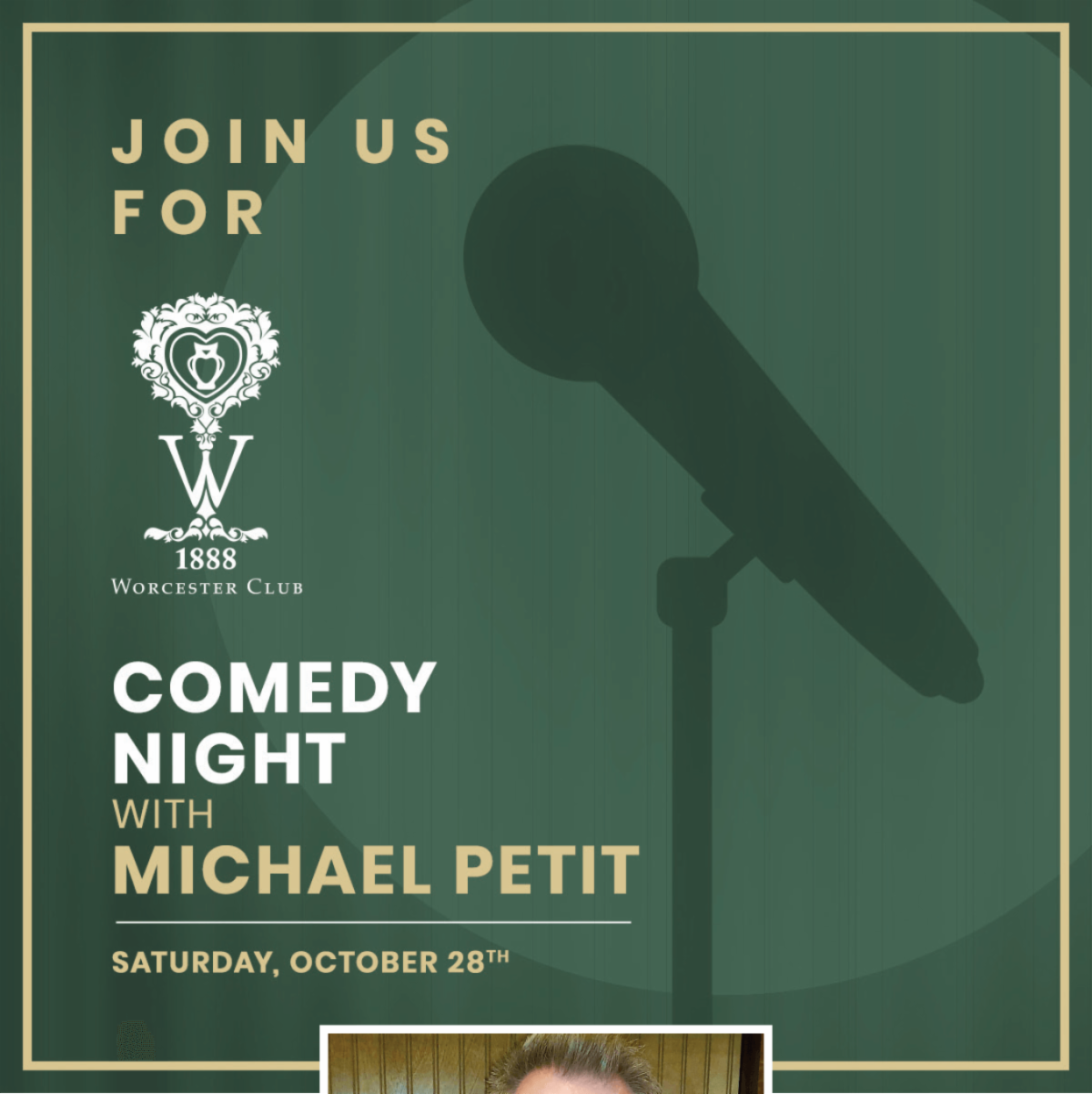 Comedy Night is Tonight! Join Us for Cocktails and Enjoy Michael Petit ...
