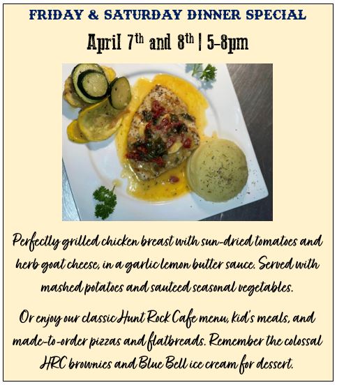 Live Music Saturday and Cafe Specials