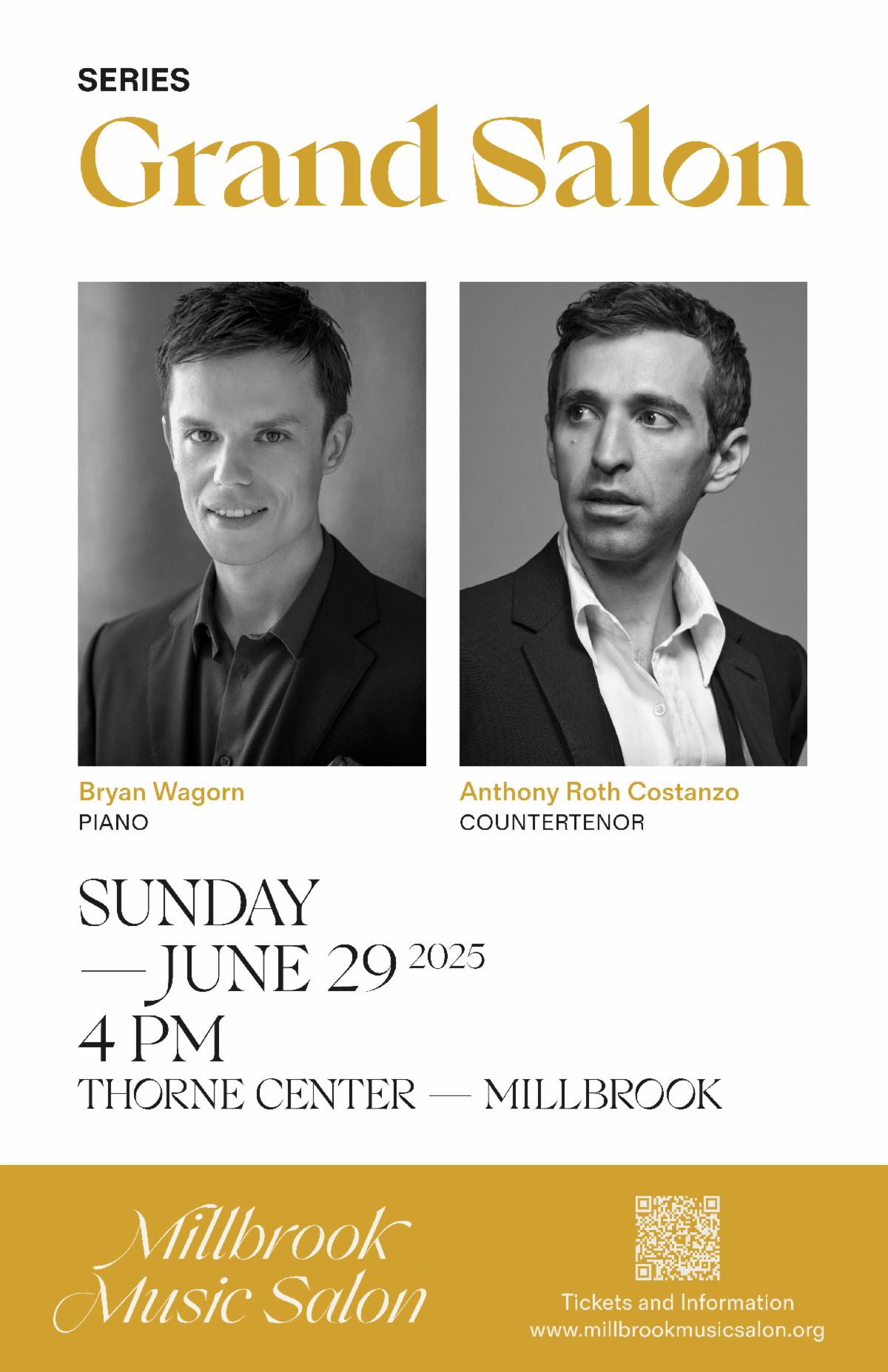 June 29 Grand Salon- Countertenor Anthony Roth Costanzo and Pianist ...