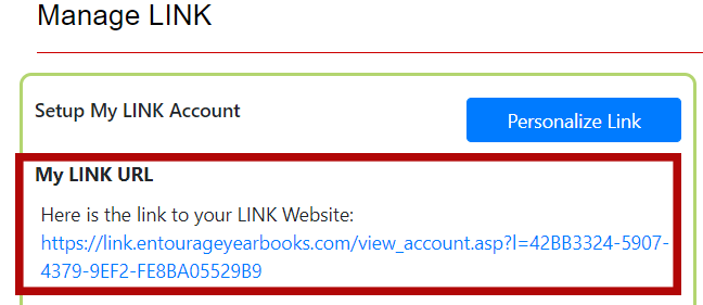 Hint #4: Setting Up Your LINK Website for Photo Sharing