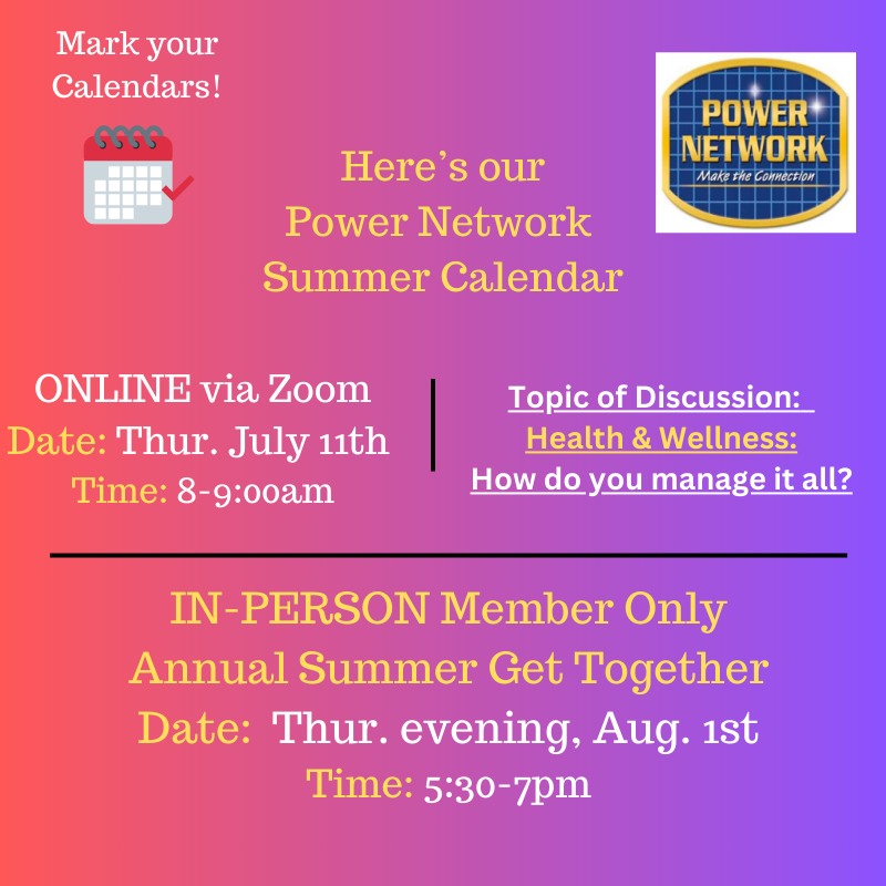 Power Network July Virtual Monthly Meeting