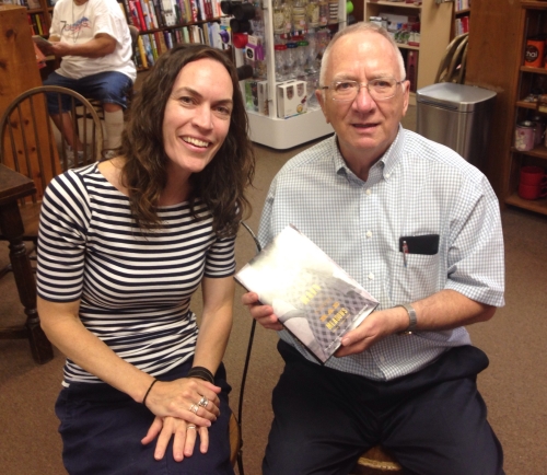 Author Rae Meadows (I WILL SEND RAIN, Henry Holt) with Jerry Brace
