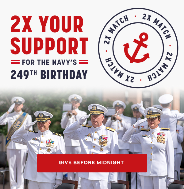 2X Match Goal: 249 gifts for 249 years of the U.S. Navy