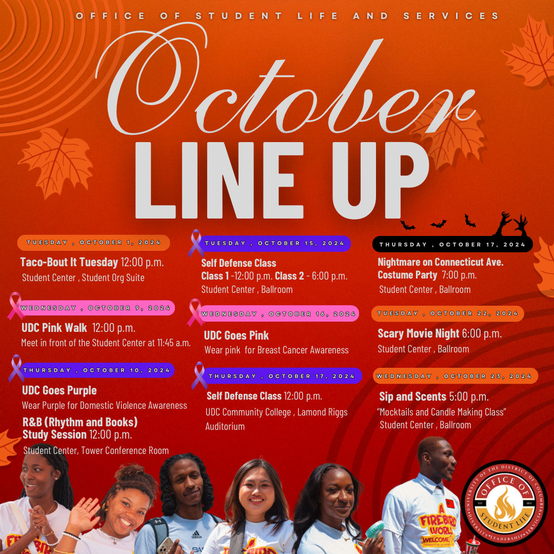 Office of Student Life and Services October Events