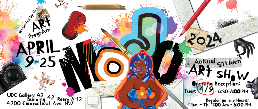 MOJO: 2024 Annual Juried UDC Student Art Show, Opening Reception April 9