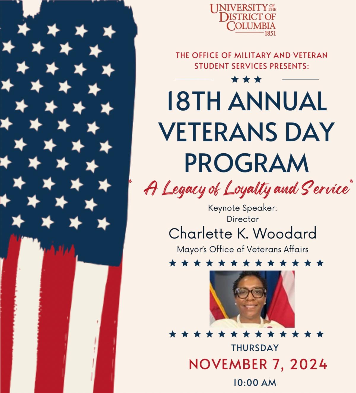 New Location: 18th Annual Veterans Day Program: A Legacy of Loyalty and ...