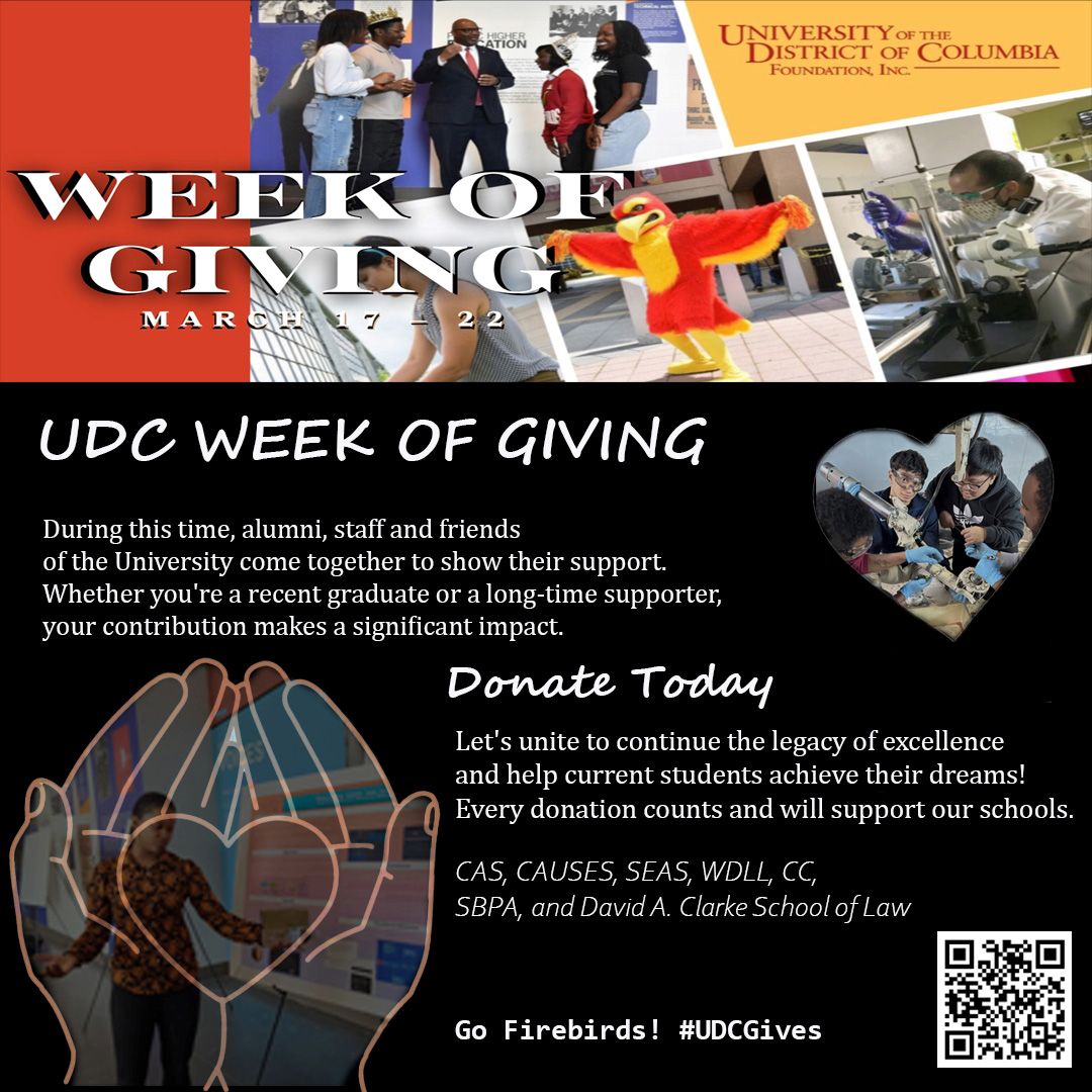 UDC’s Week of Giving, March 18-25