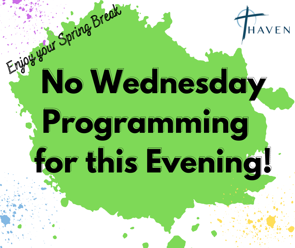 No Activities Tonight with Haven Church!