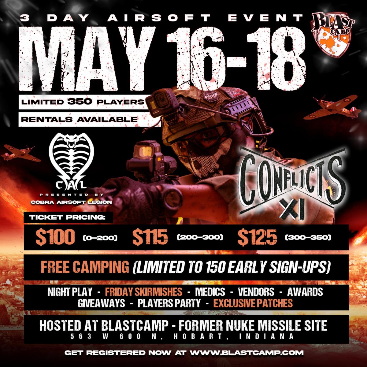 CONFLICTS 11 3-Day Airsoft Event