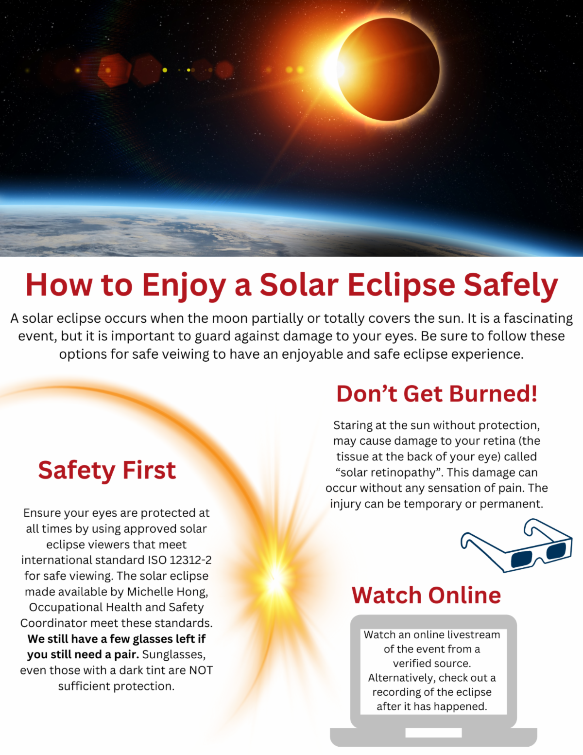 Solar Eclipse Safety Tips for April 8th