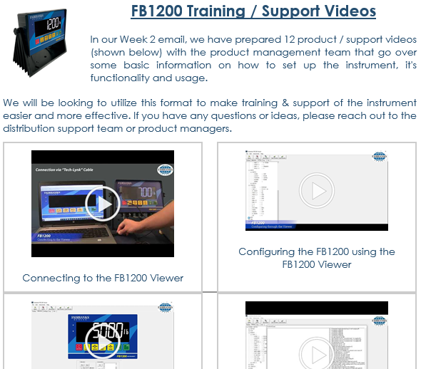 The Fairbanks FB1200 Instrument - Week 4