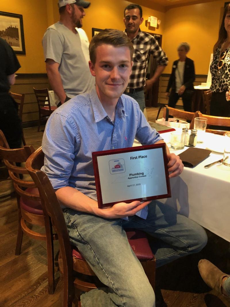 TYLER PAUL WINS Apprenticeship Contest for Virginia!