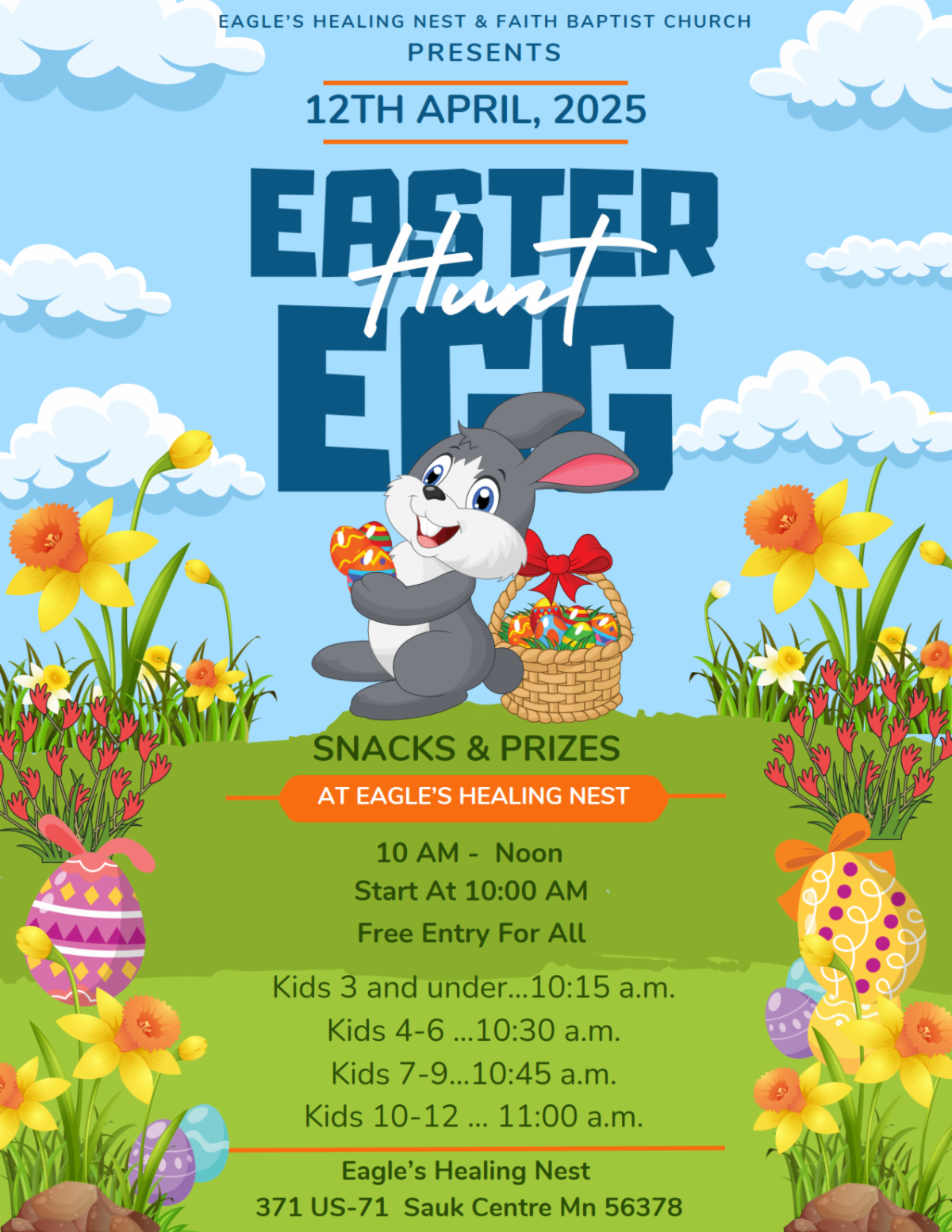 🐣 Join the Easter Egg Hunt at Eagle’s Healing Nest! 🌸