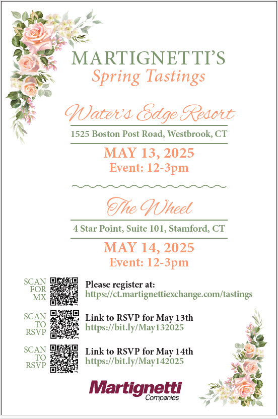 Join Us May 13 & 14 for Martignetti Spring Trade Tasting Events