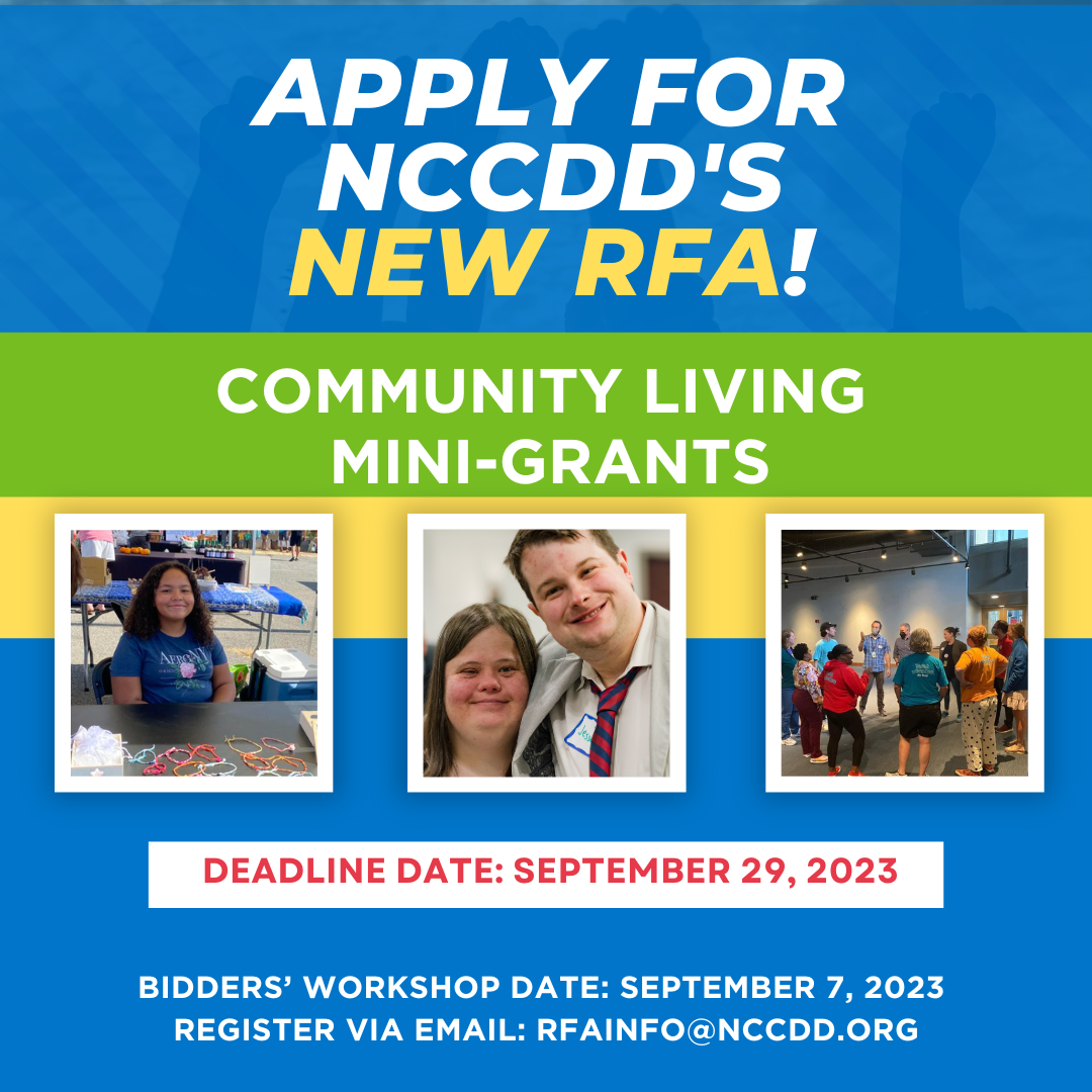 NCCDD Releases New RFA for Community Living Mini-Grants