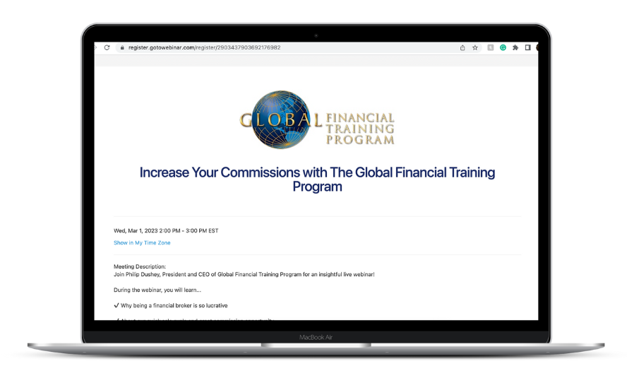 Increase your commissions with our customer webinar link program