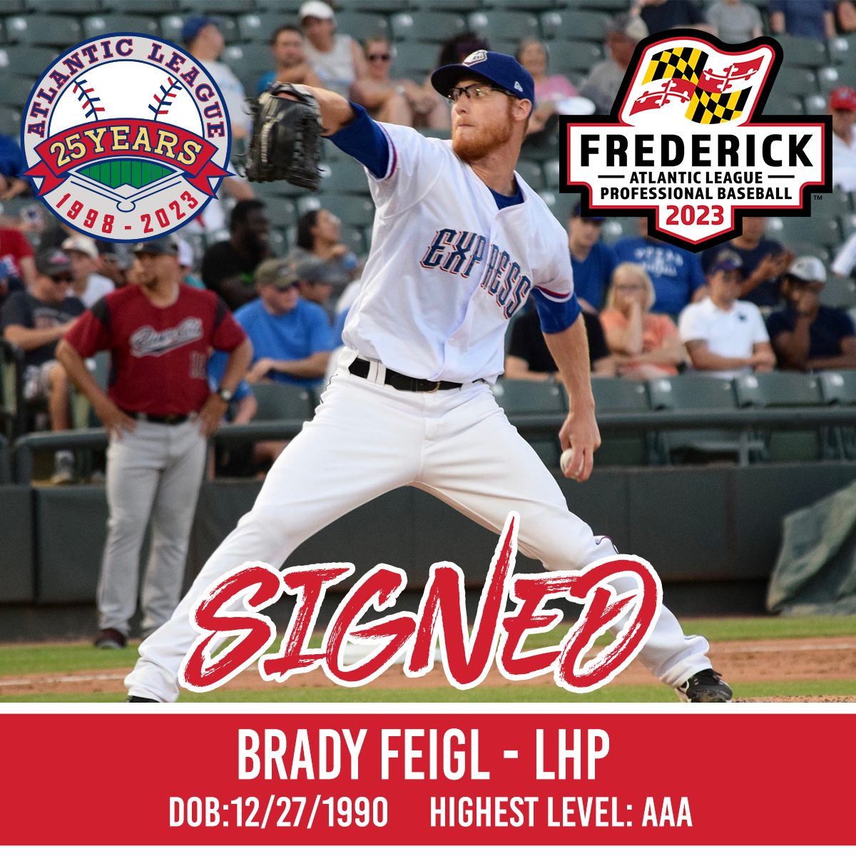Frederick Adds Powerful Outfielder, Veteran Reliever