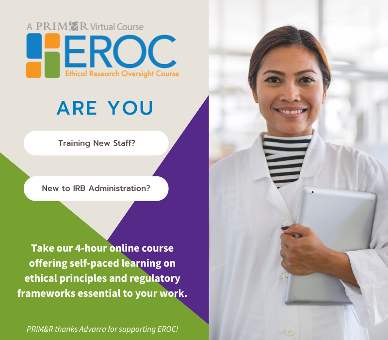 PRIM&R This Week: August 8, 2023