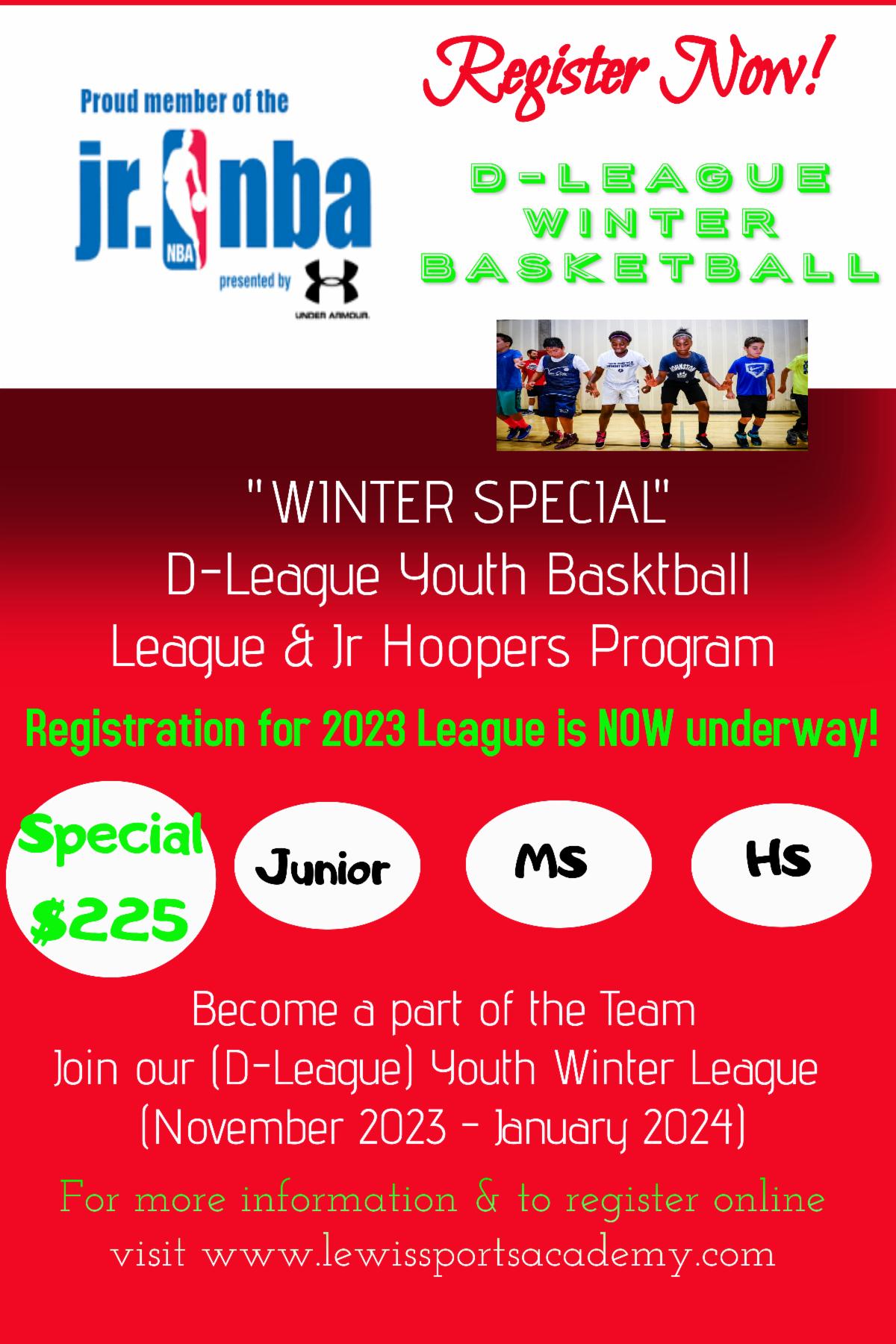 Winter League - Register online @ www.georgiacourtsidesports.com