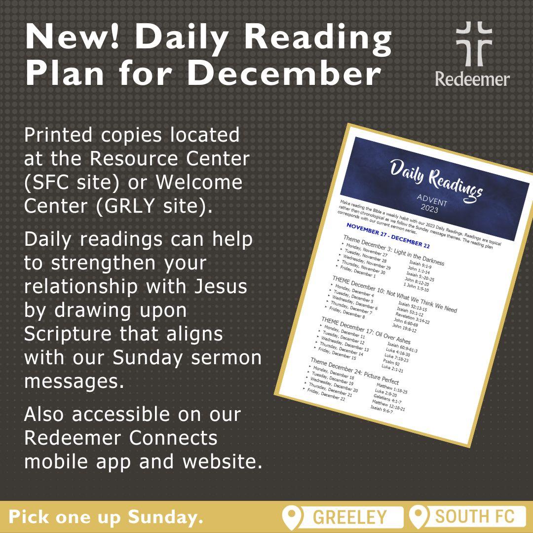 Weekly Connect | December 1
