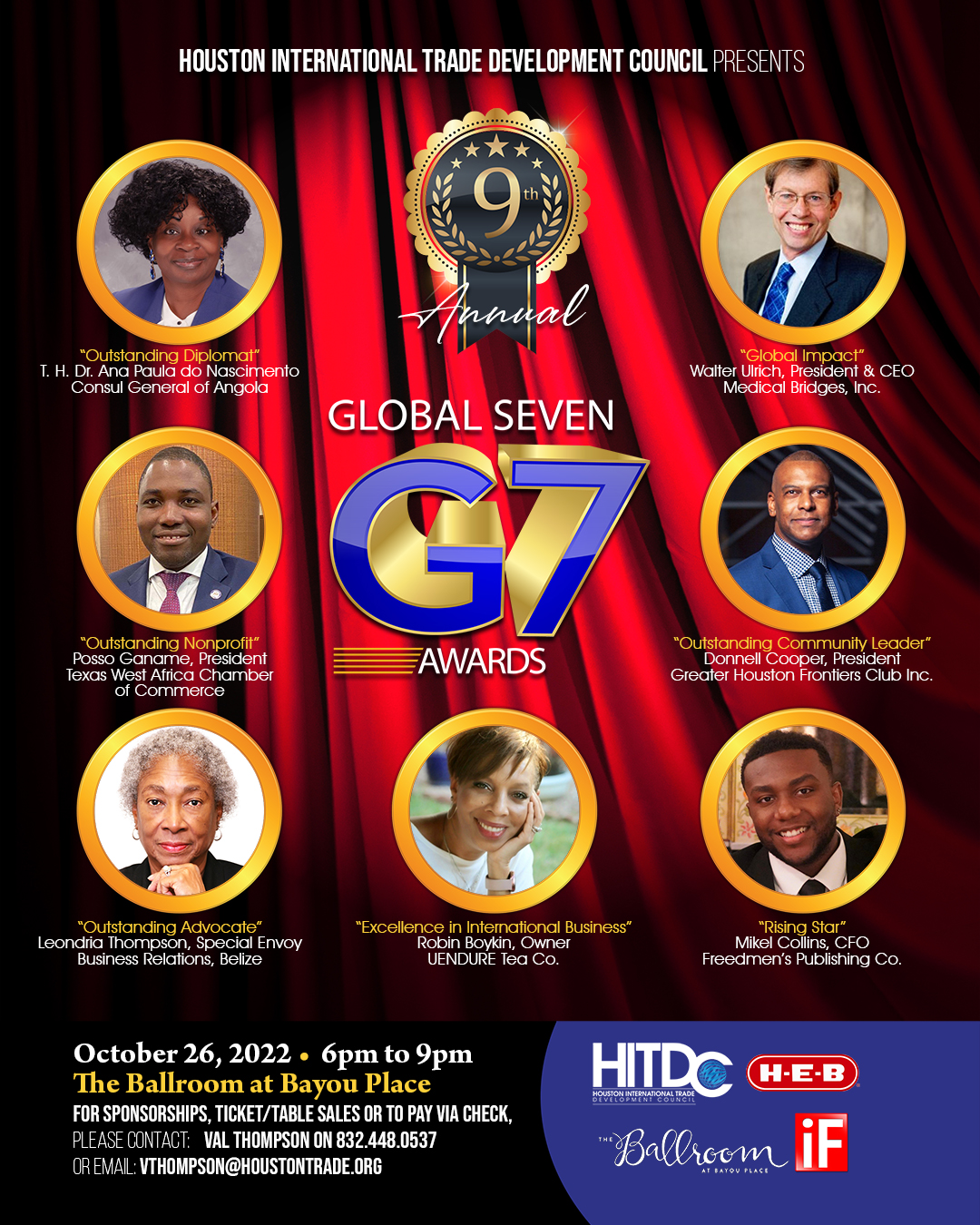 Reserve your Table at the 9th Global 7 Awards Today!
