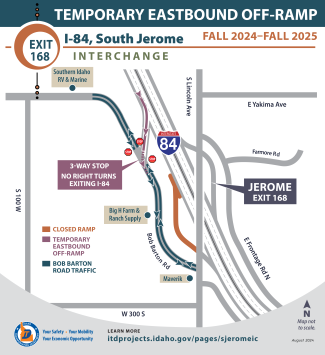 Changes ahead on E Frontage Road N & Bob Barton Road! - I-84 South ...