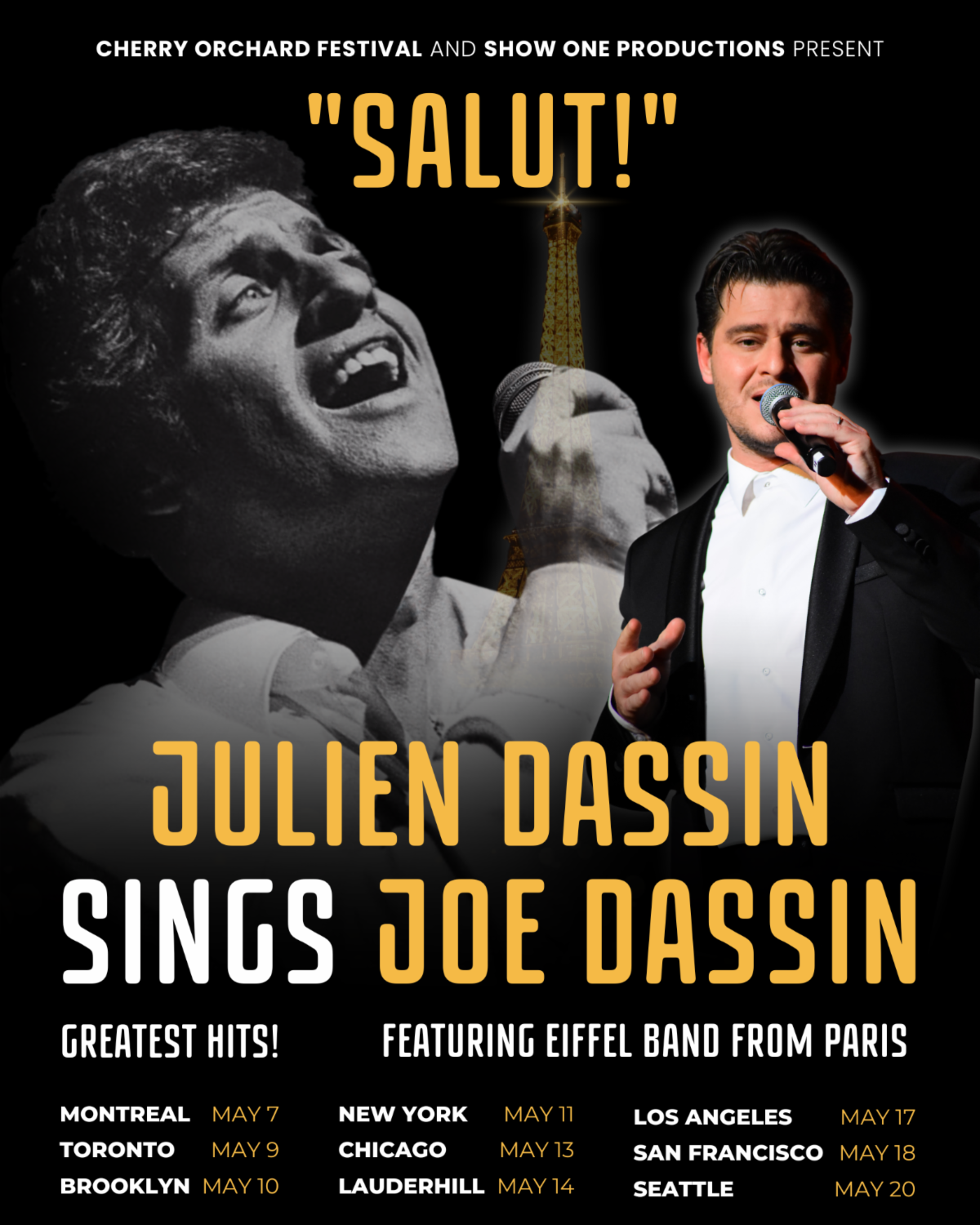 SALUT! Julien Dassin Sings Joe Dassin! Greatest Hits - Tickets on sale now