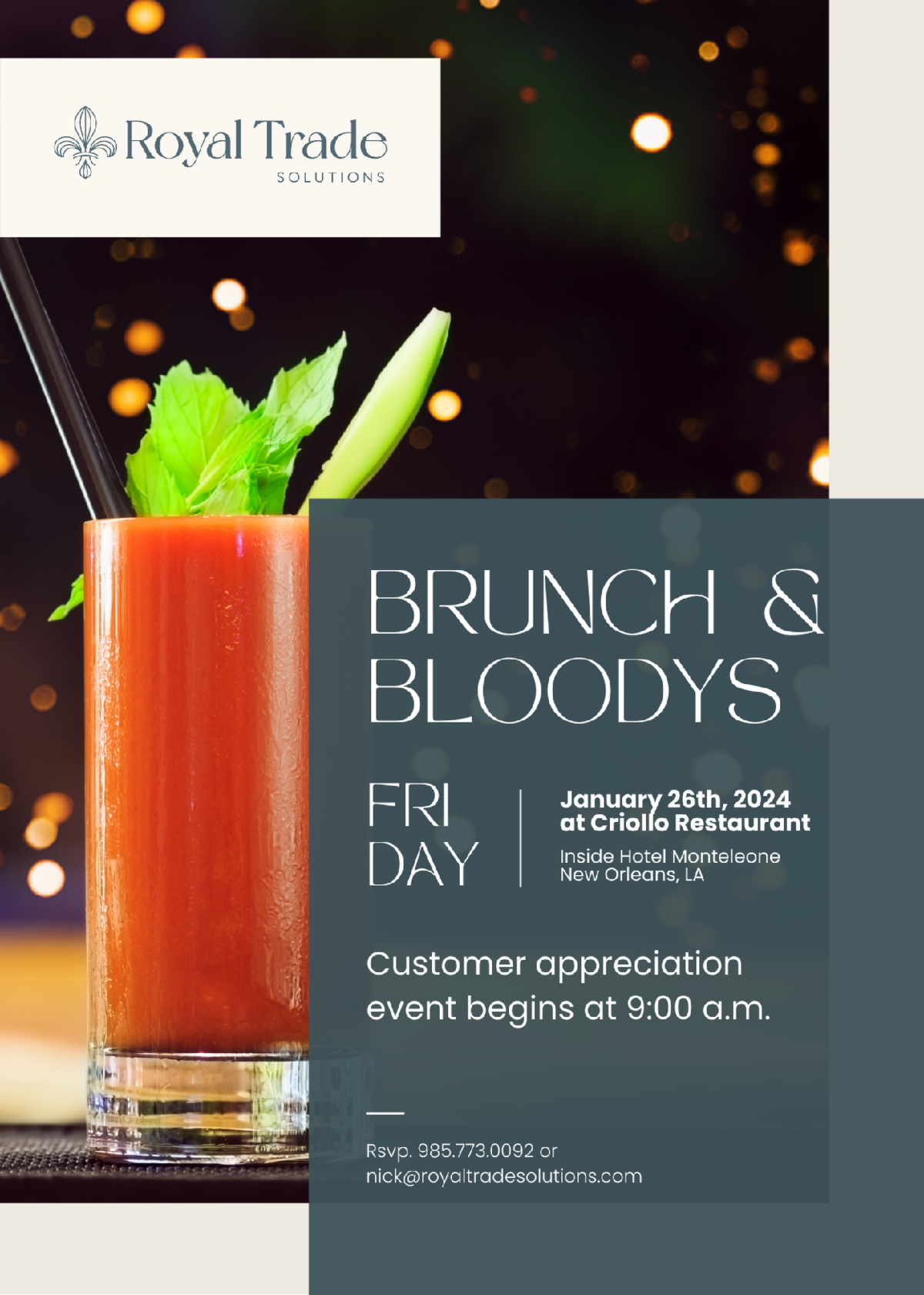 Join Us for a Customer Appreciation Brunch